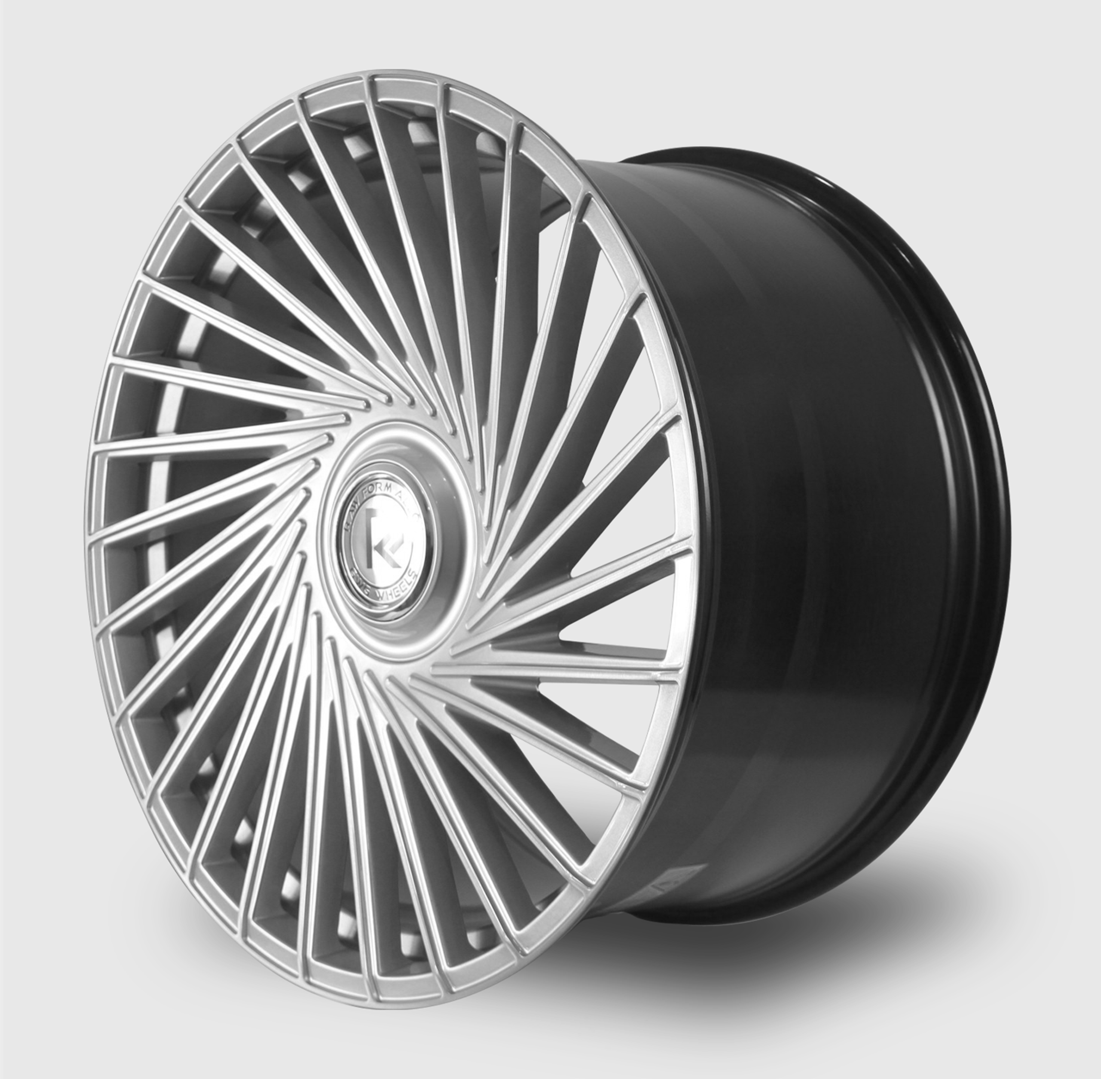 RF2 22×10.5 / 22×12 Hyper Silver Rims – GWG Wheels