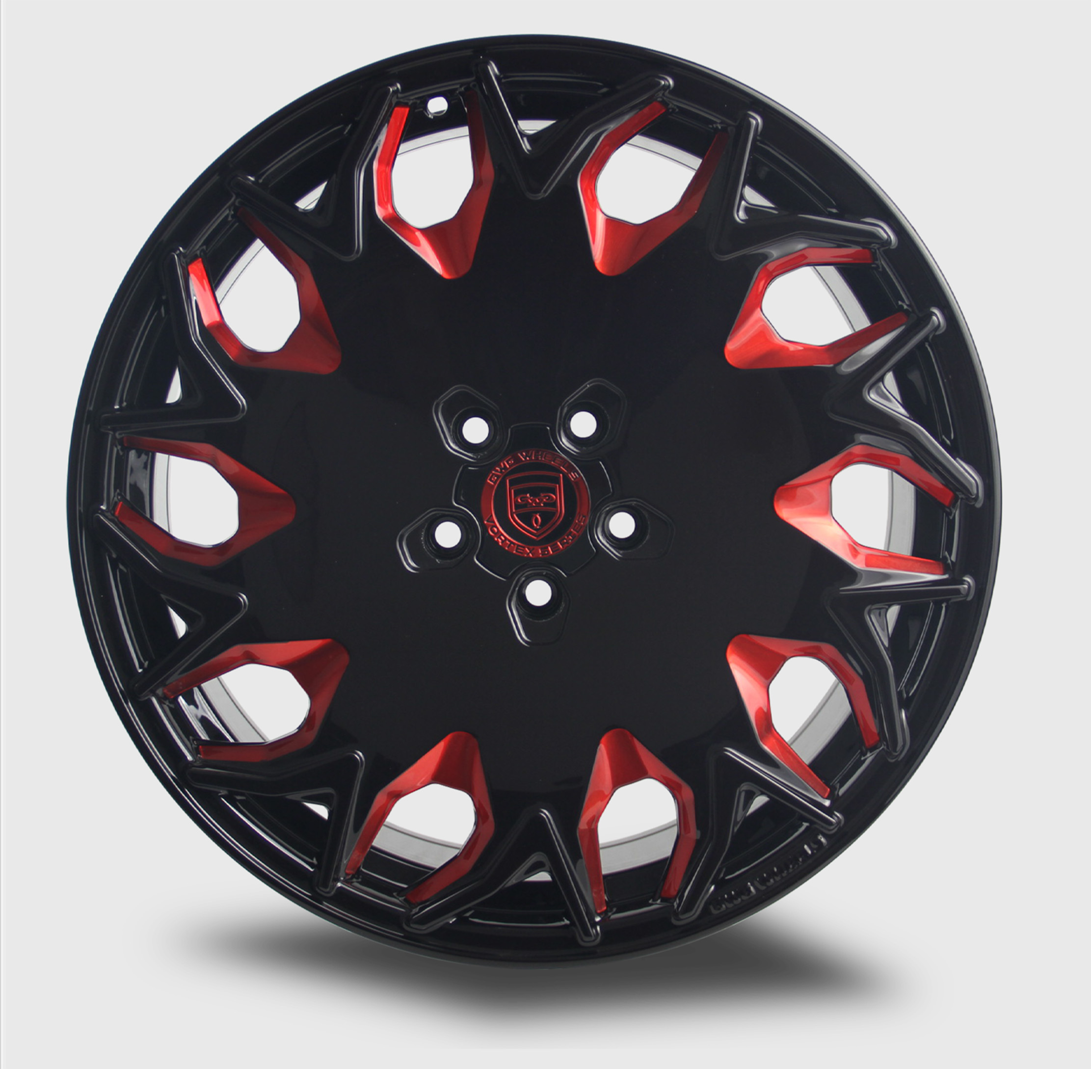 GV06 20×8.5 Gloss Black Red Mill Rim – GWG Wheels