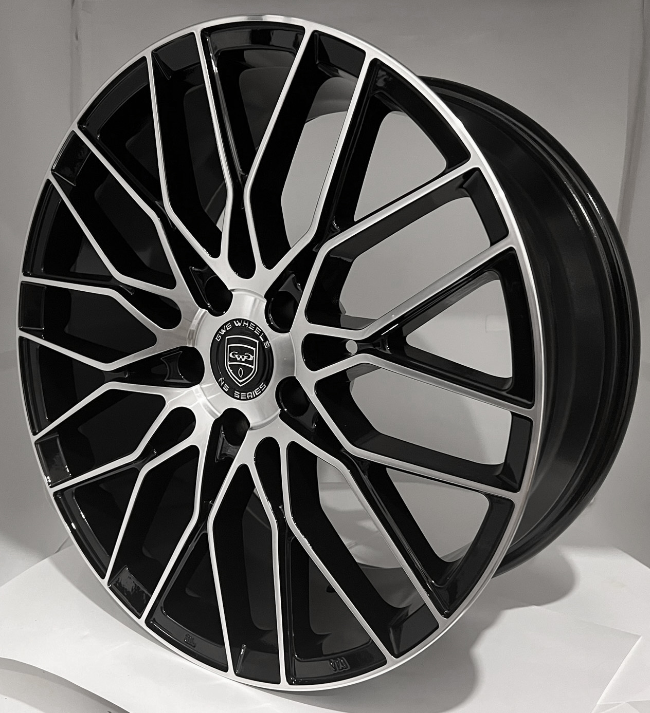 NS1 20×8.5 Gloss Black Machined Face Rim – GWG Wheels