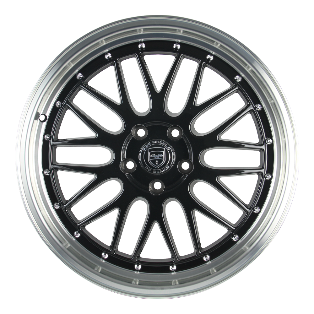 RS2 19×8.5 Gloss Black Machined Lip Rim – GWG Wheels