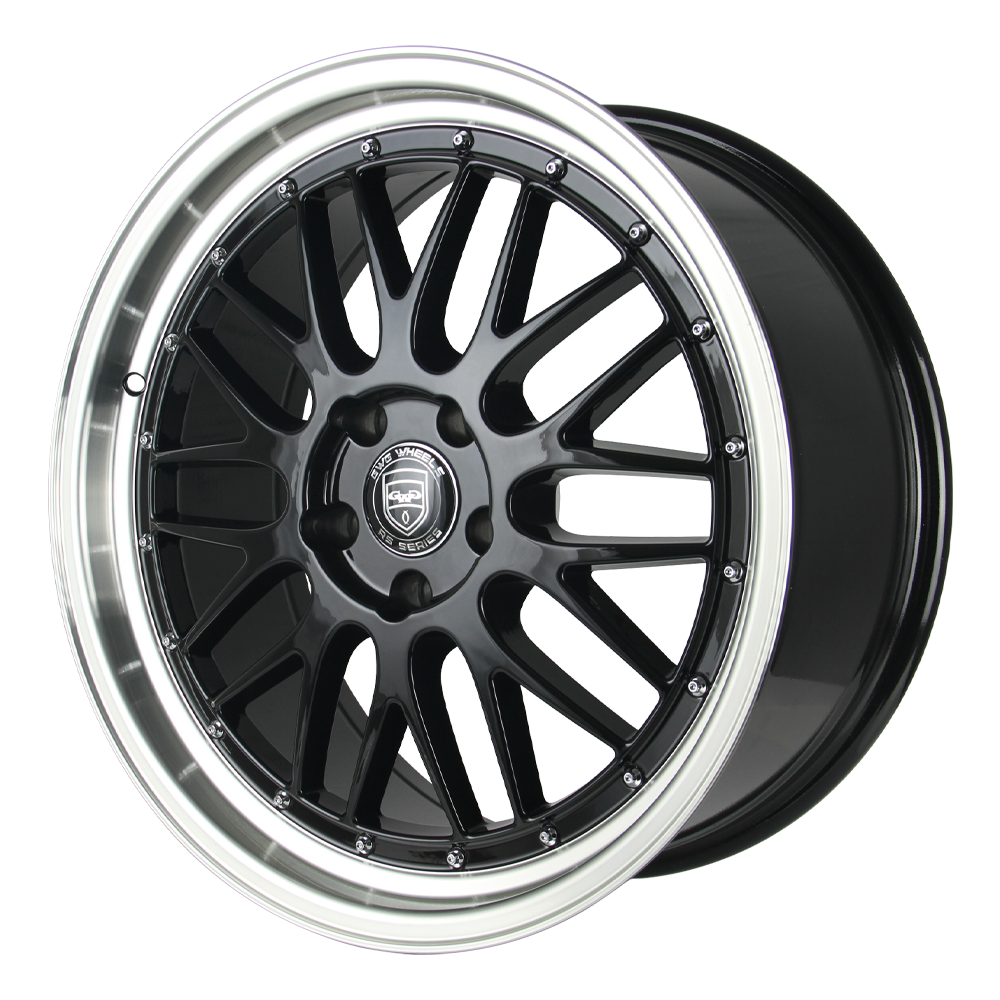 RS2 19×8.5 Gloss Black Machined Lip Rim – GWG Wheels