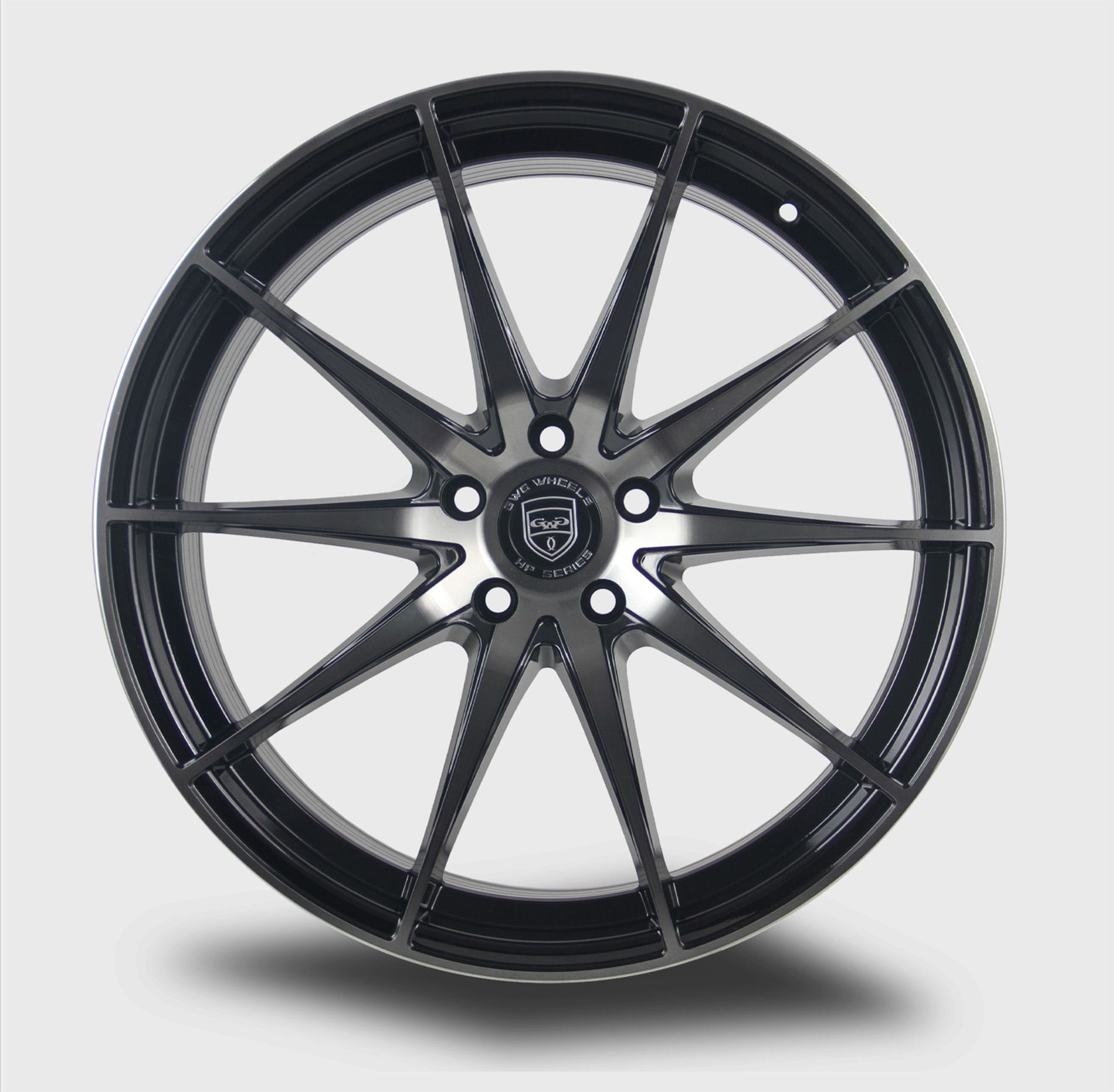 HP4 22×9 Gloss Black Brushed Face Rim – GWG Wheels