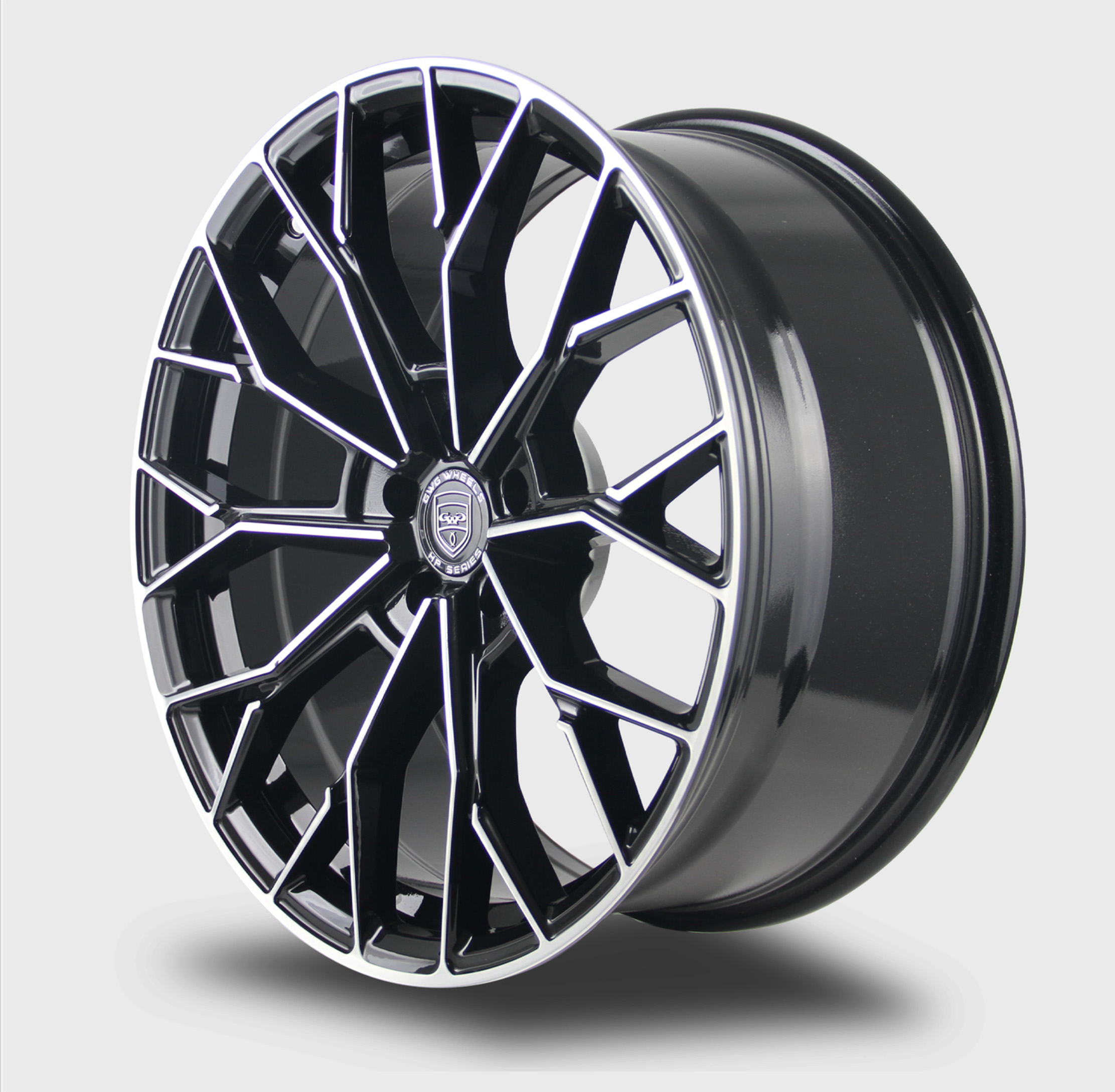 HP3 20×9 Gloss Black Brushed Face Rim – GWG Wheels